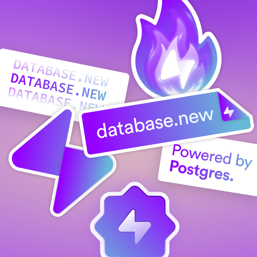 #SupaLaunchWeek7 Stickers Pack – Supabase